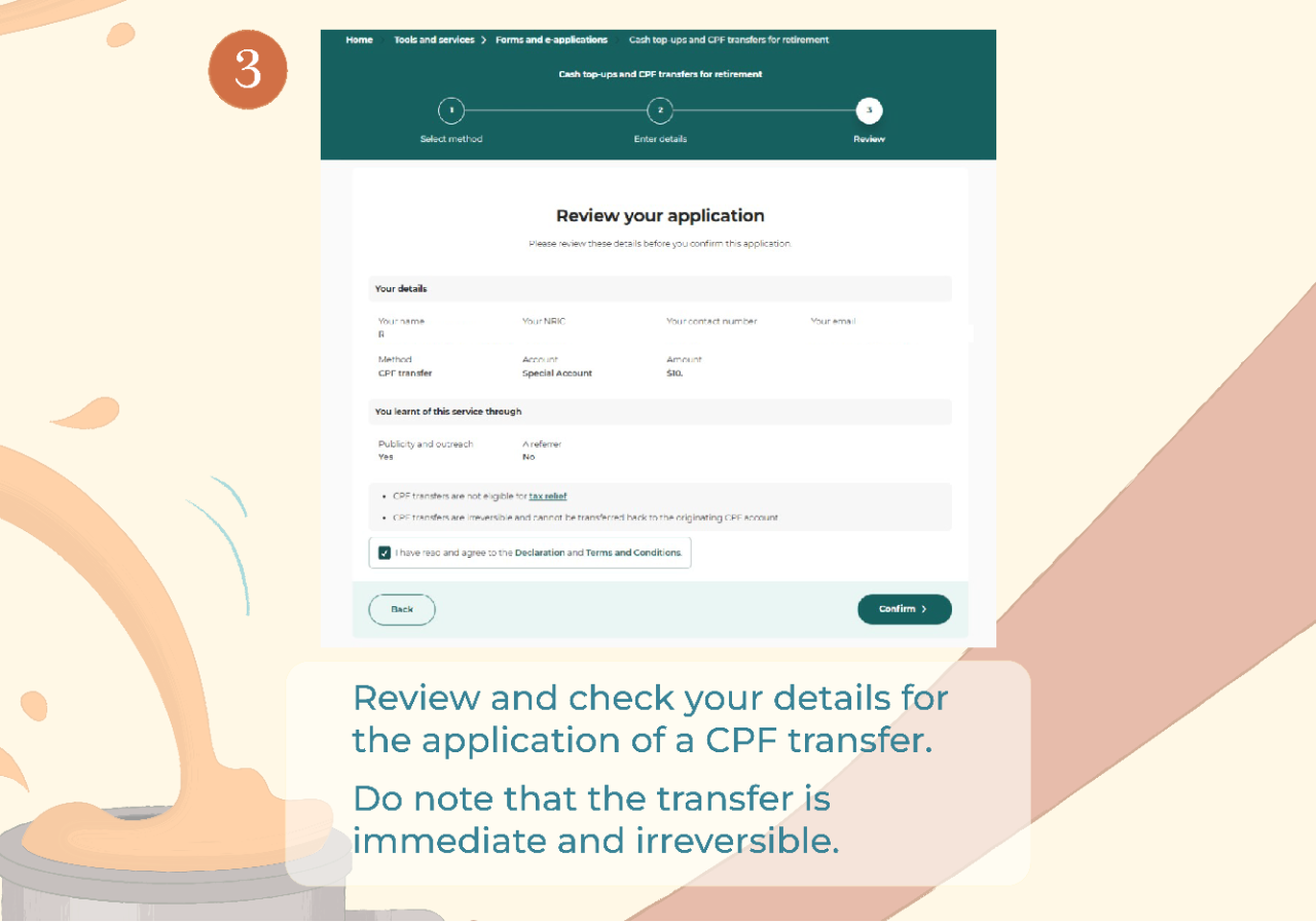 CPFB | 3 simple steps to make a CPF transfer from your OA to SA