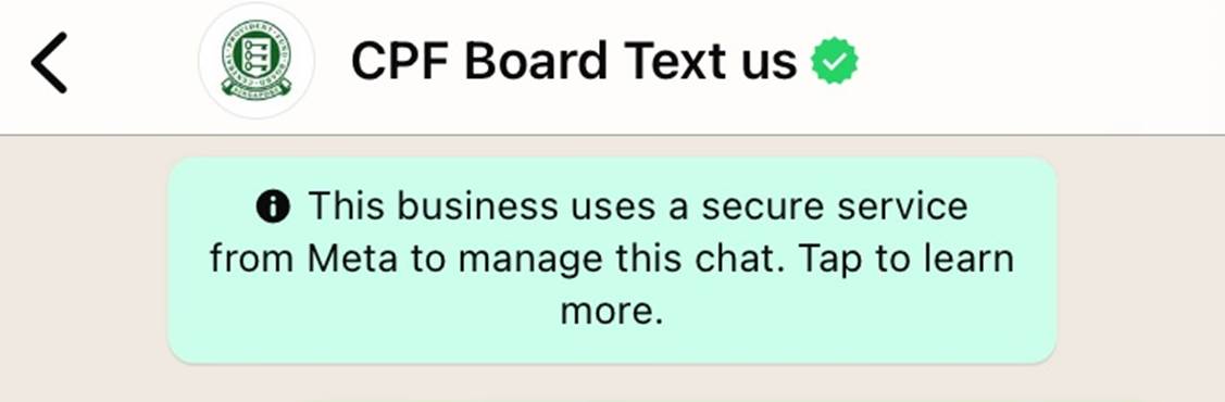CPFB | I received a call/email/SMS/WhatsApp message from the CPF Board. How do I know if it is ...